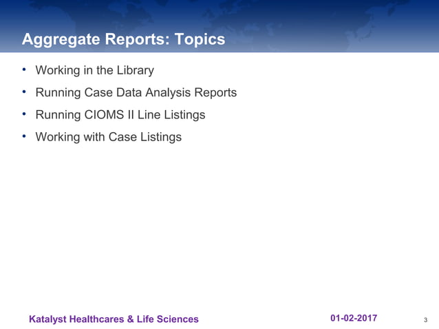 Argus Aggregrate Reporting_Katalyst HLS | PPT | Medical Health