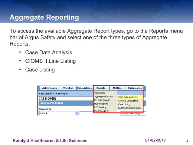 Argus Aggregrate Reporting_Katalyst HLS | PPT | Medical Health