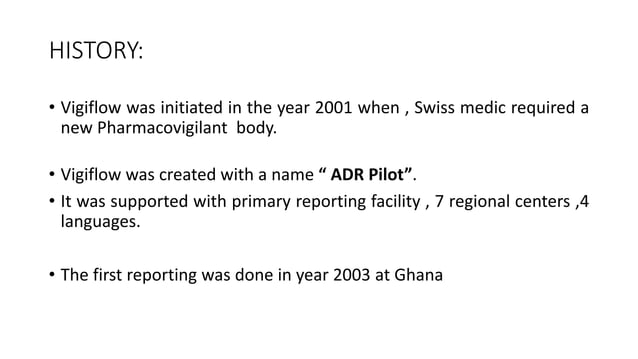 PPT on Vigiflow, Argus-G and Aris For ADR Reporting | PPTX | Databases ...