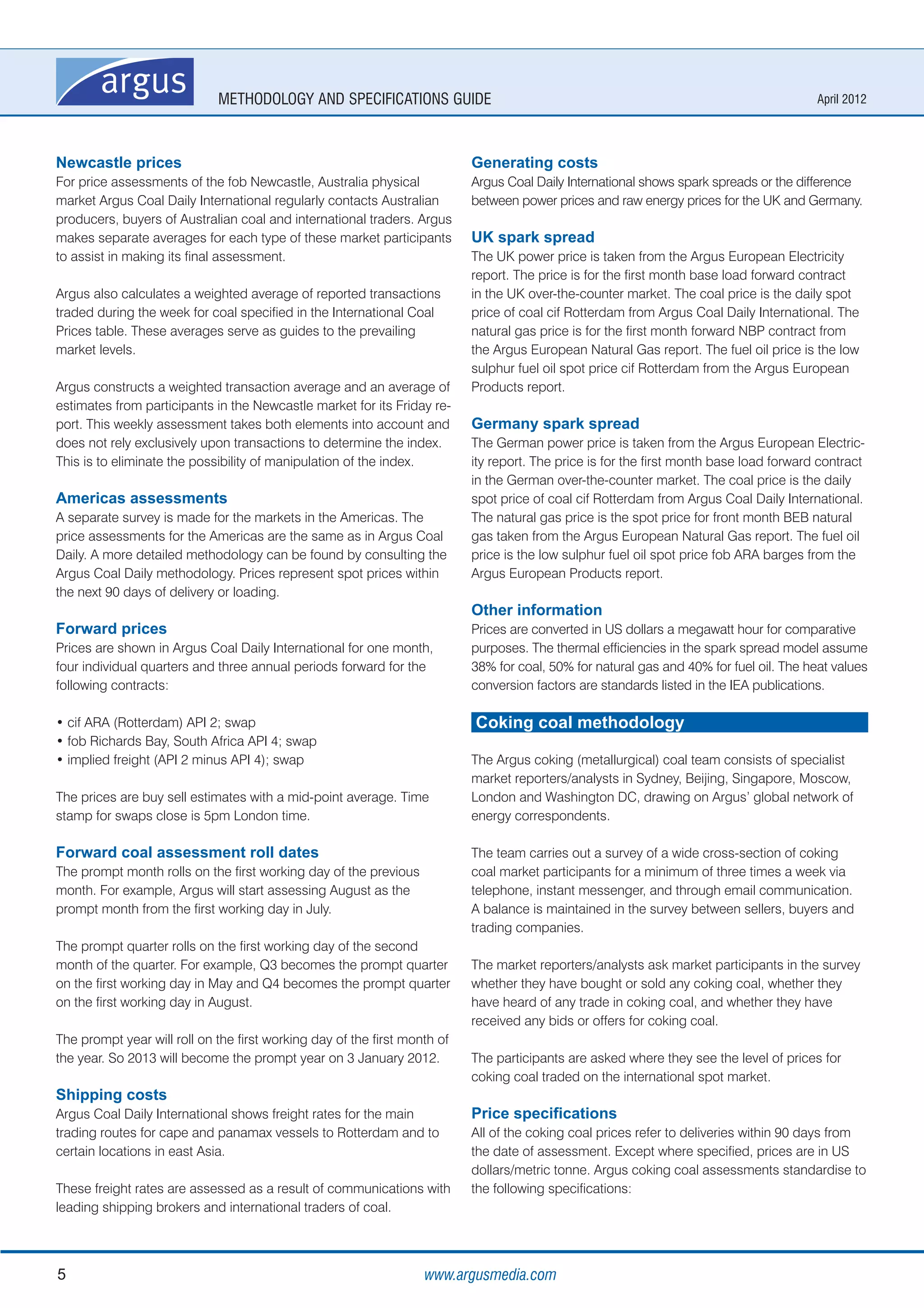 Argus coal dailyint | PDF