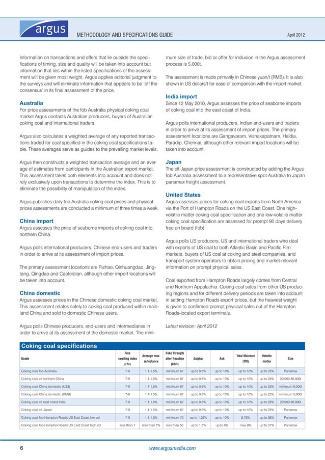 Argus coal dailyint | PDF