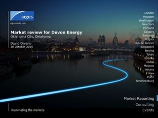 David Givens presentation to Devon Energy October 2015 | PPT