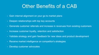 Customer Advisory Boards: A Powerful Way to Impact Customer Experience ...