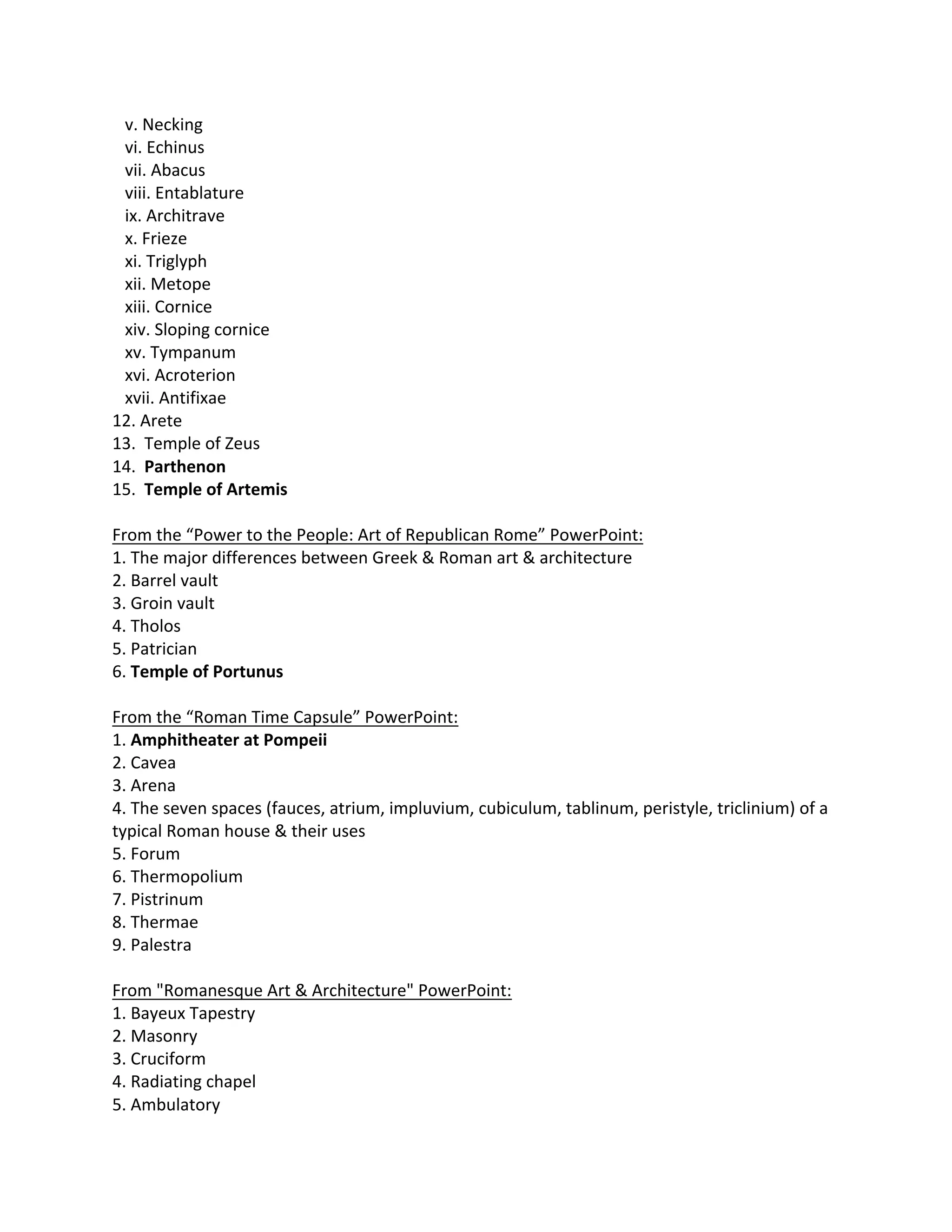 Arh1000 exam 1 & 2 study guide | PDF
