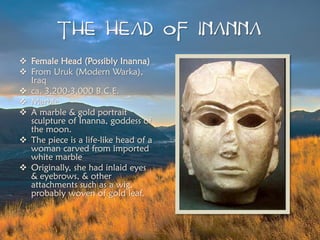 Inanna Female Head, From Uruk (warka)