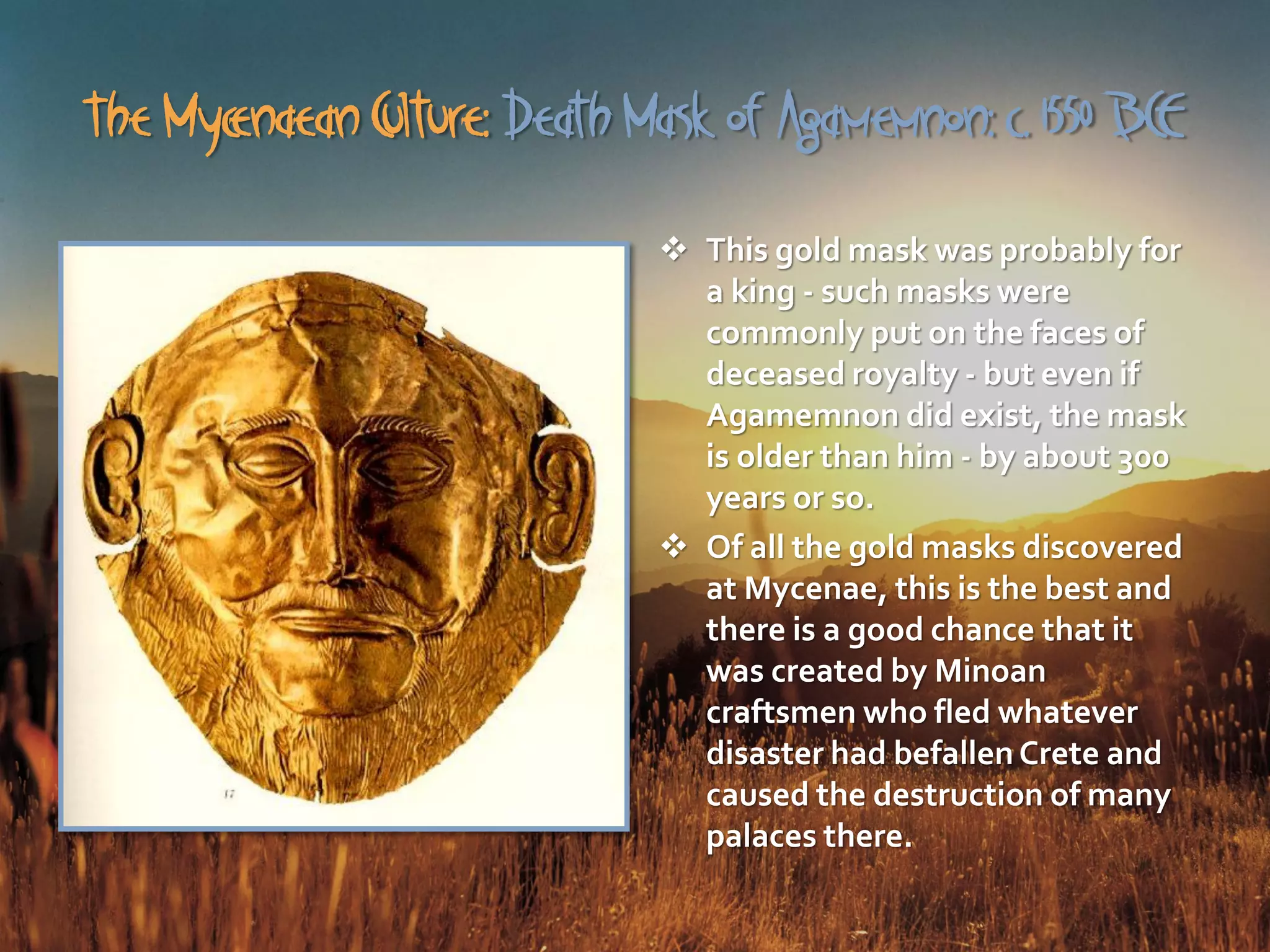 Arh2050 mycenaean & archaic greek art mainland greece's first flowering ...