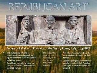 Funerary Relief With Portraits Of The Gessii