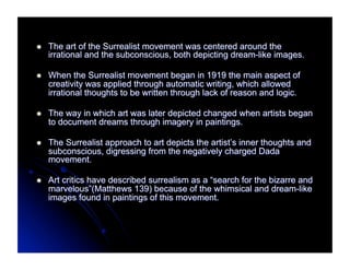 Dada & Surrealism | PPT