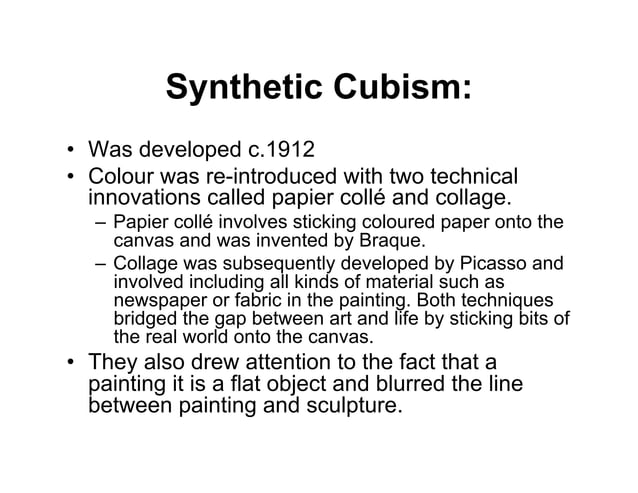 Pablo Picasso, Georges Braque, & Cubism | PDF