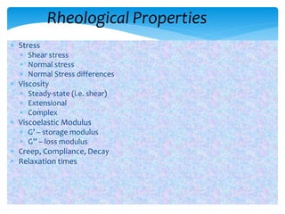 Rheology | PPT