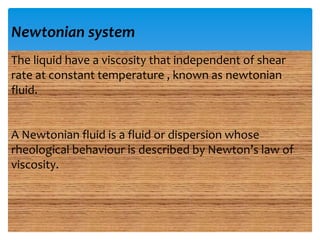 A rheology ppt | PPTX