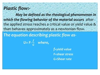 A rheology ppt | PPTX