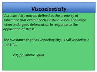 A rheology ppt | PPTX