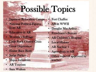 Ar history project ppt | PPTX