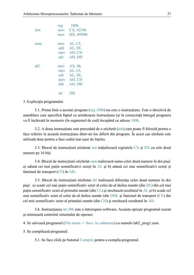 Arhitectura Microprocesoarelor_Îndrumar de laborator_2018 (1).pdf