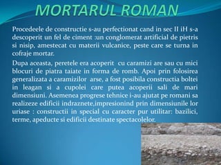 Arhitectura romana - scurta prezentare | PPTX