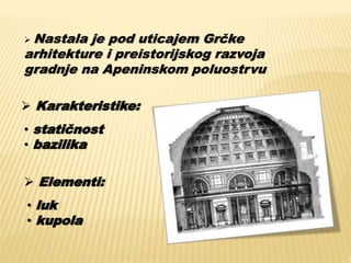 Arhitektura starog Rima | PPTX