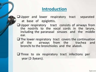 Acute respiratory infection (ARI) | PPTX