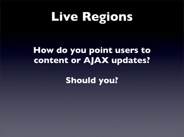 Implementing ARIA for Real World Accessibility | PPT Implementing ARIA for Real World Accessibility | PPT