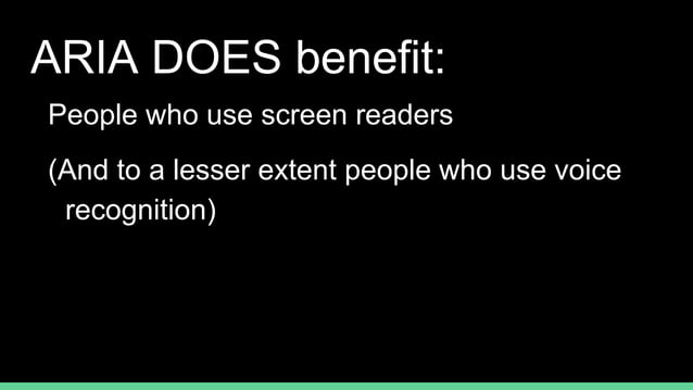 ARIA and JavaScript Accessibility | PPT