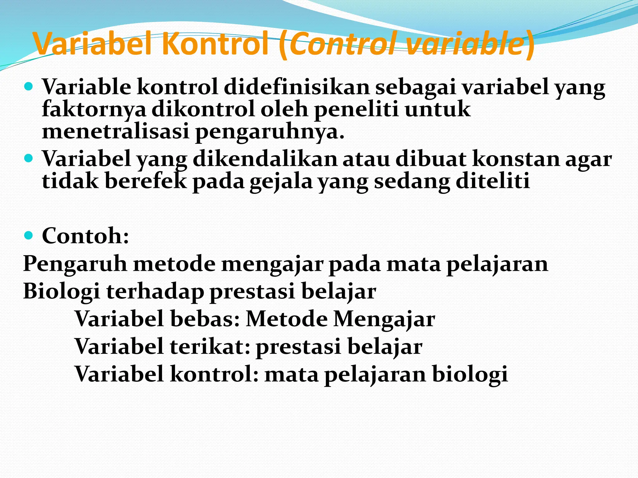 VARIABEL PENELITIAN - Metode Penelitian Sosial.pptx