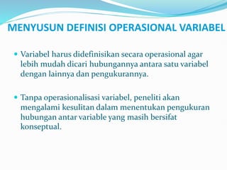 VARIABEL PENELITIAN - Metode Penelitian Sosial.pptx