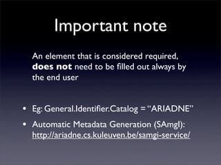 ARIADNE LOM Application Profile | PDF | Databases | Computer Software and Applications