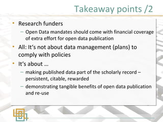 Requirements for Open Sharing of Archaeological Research Data | PPT