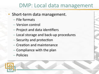Data management planning – what it is and how to do it | PDF