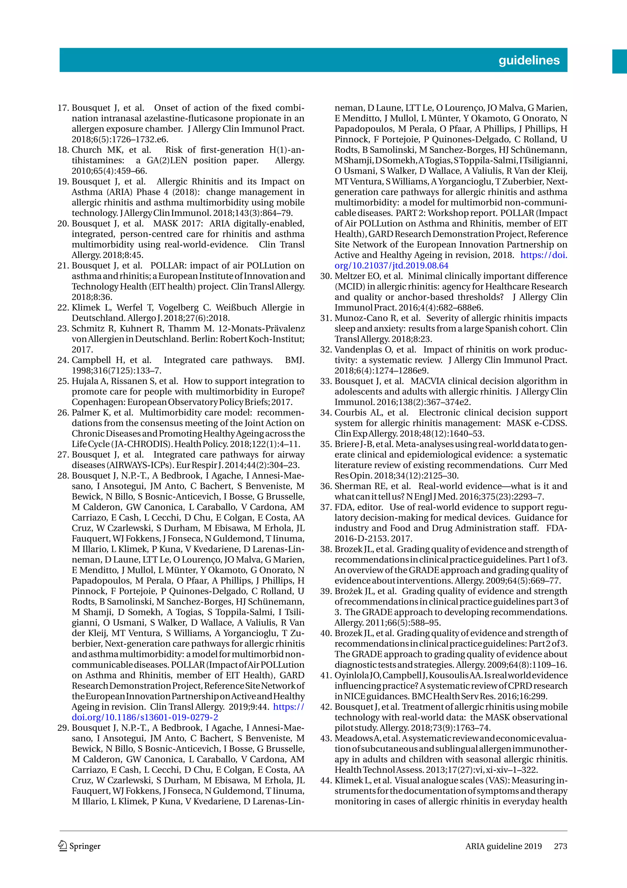 Aria guideline 2019 | PDF