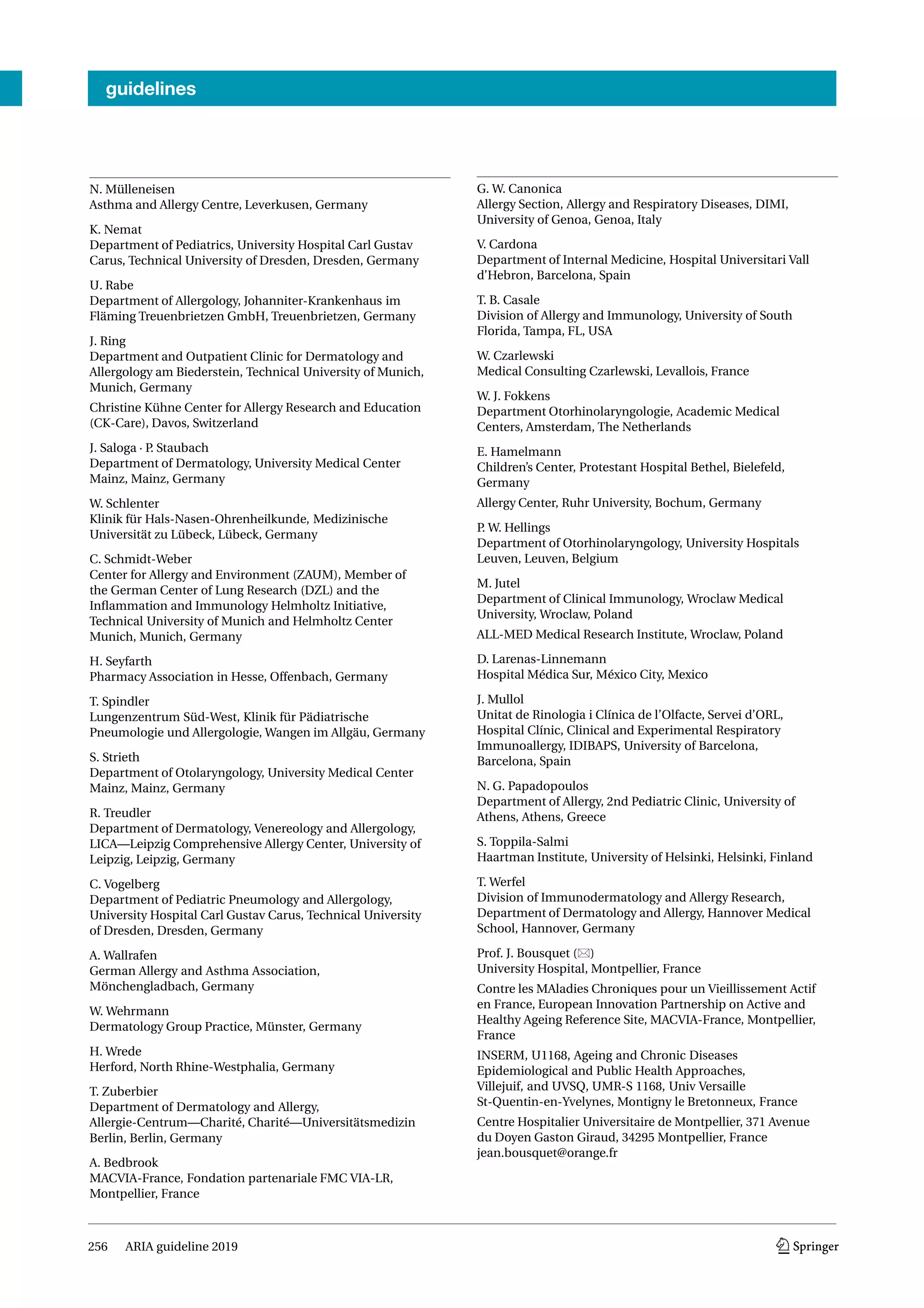 Aria guideline 2019 | PDF