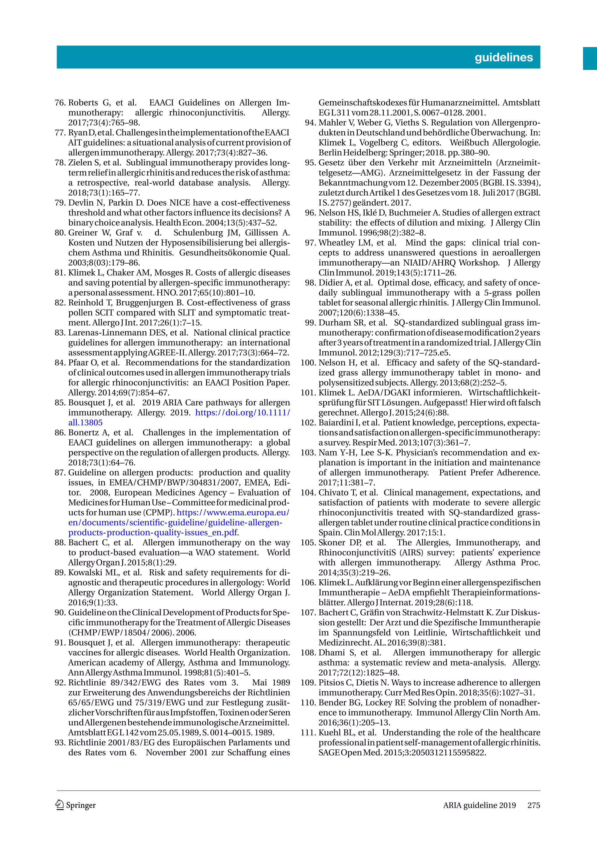 Aria guideline 2019 | PDF