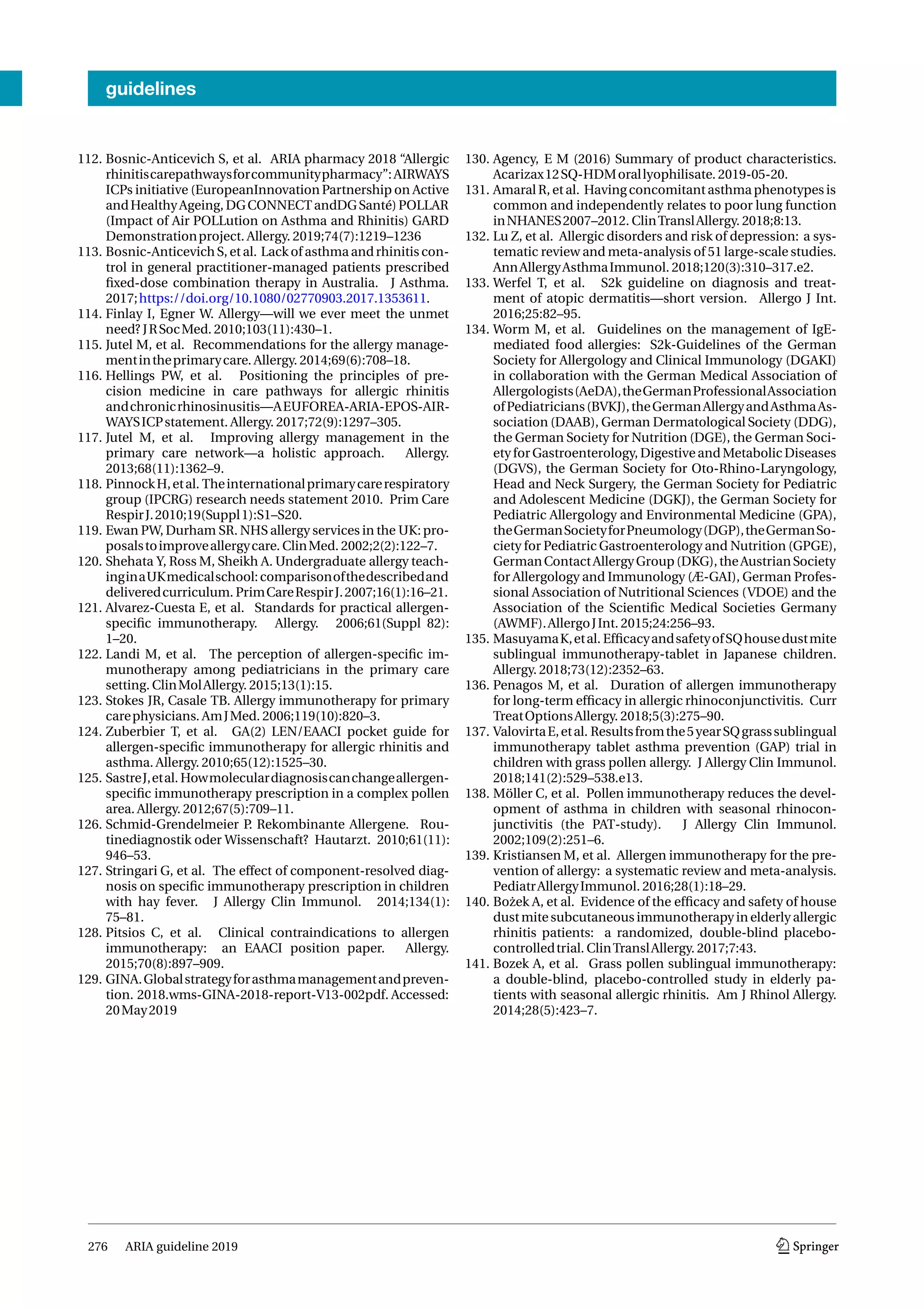 Aria guideline 2019 | PDF