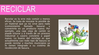 PLAN DE LAS CINCO ERRES ECOLÓGICAS | PPTX