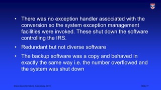 Ariane 5 launcher failure | PPTX | IT and Internet Support | Internet