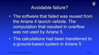 Ariane 5 launcher failure | PPTX
