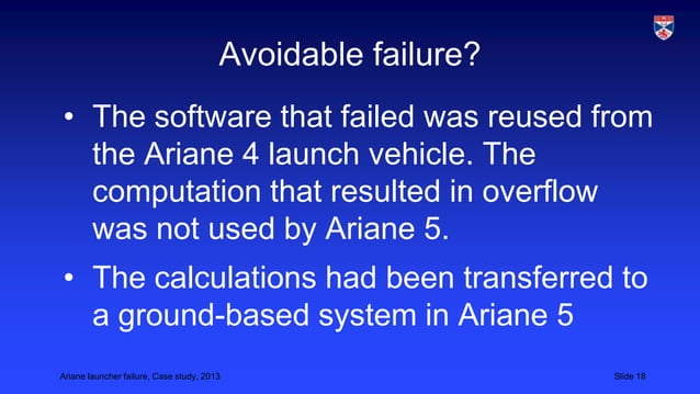 Ariane 5 launcher failure | PPT