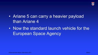 Ariane 5 launcher failure | PPTX