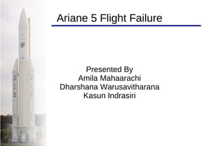 Ariane 5 Flight Failure Due to Software Bug in Inertial Reference ...