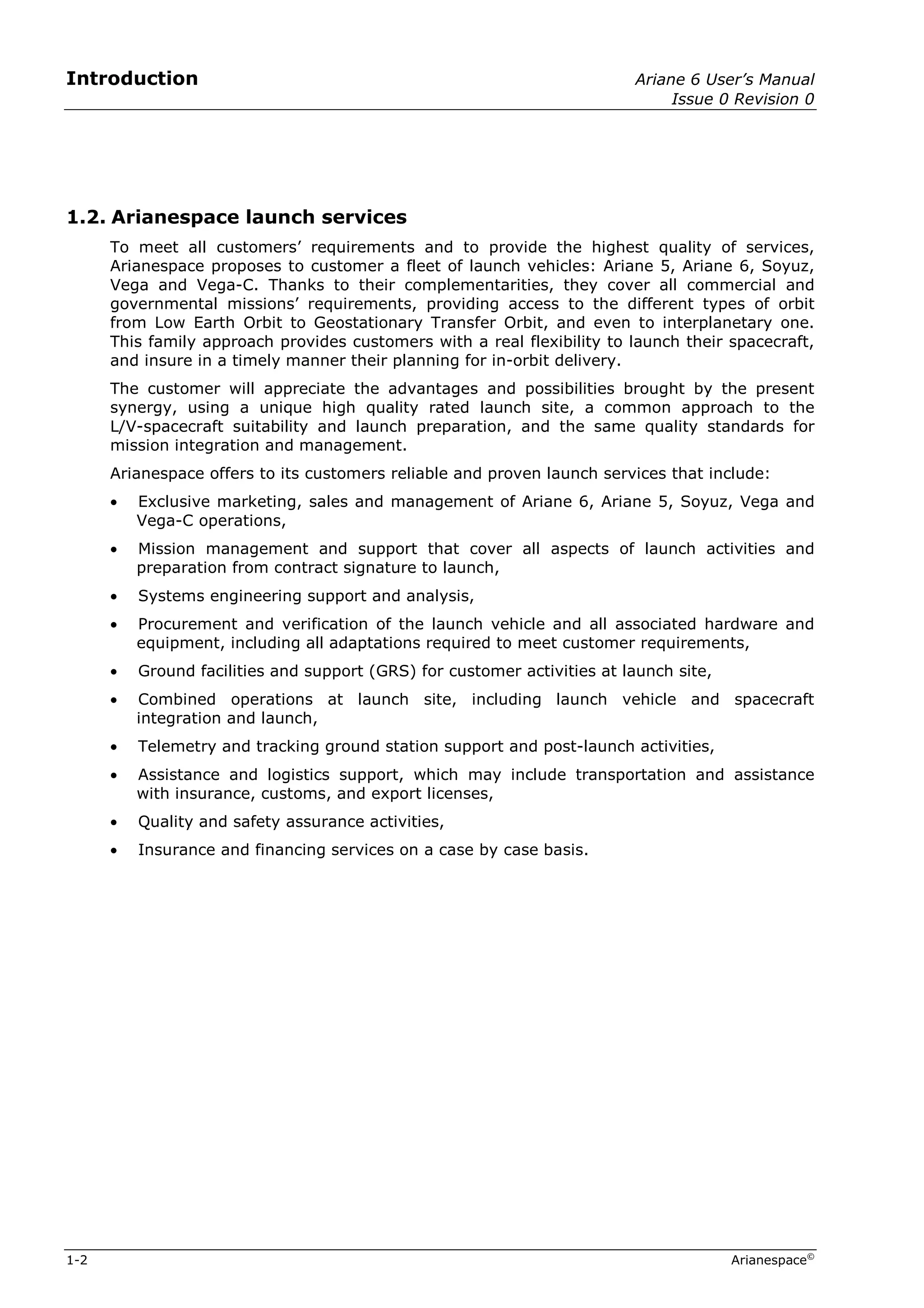Ariane6 users manual-february2017 | PDF