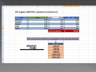 ECDL - EXCEL FUNKSIONE | PPTX