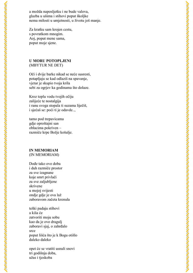 Arian Leka Poems into Croatian | PDF