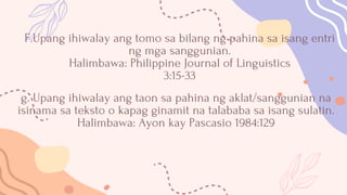 Wastong gamit ng mga bantas............. | PPT