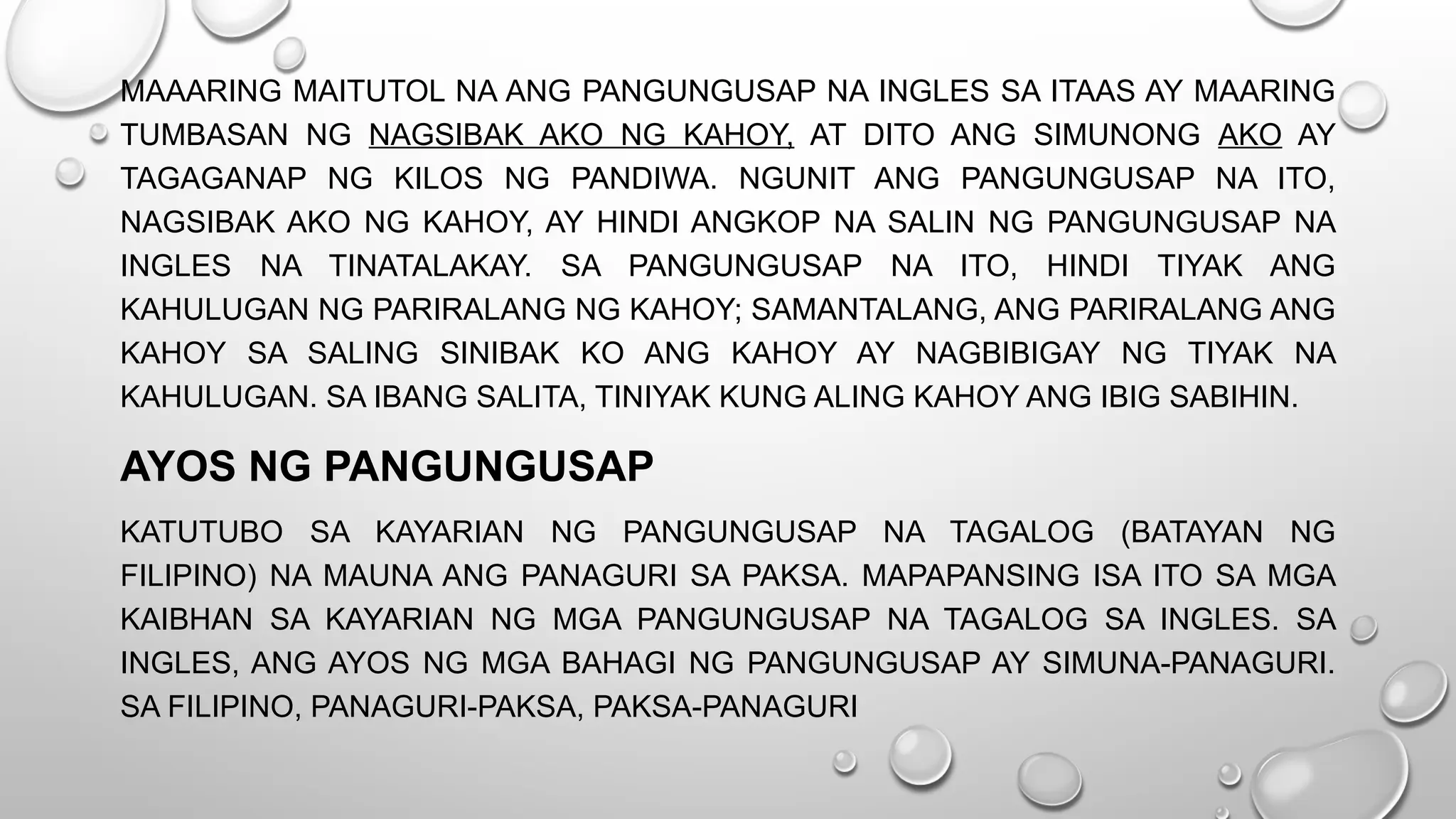 Pagpapalawak ng mga pangungusap............. | PPTX