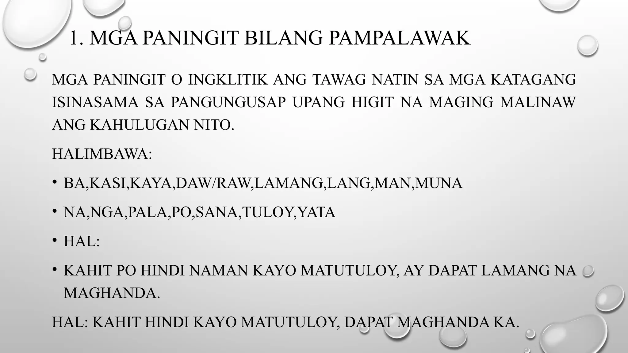 Pagpapalawak ng mga pangungusap............. | PPTX