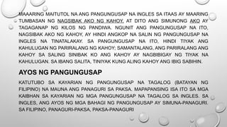 Pagpapalawak ng mga pangungusap............. | PPTX