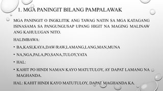 Pagpapalawak ng mga pangungusap............. | PPTX
