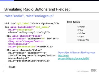 ARIA Techniques for Accessible Web Forms | PPT