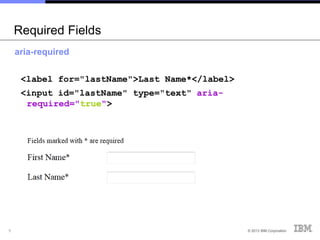 ARIA Techniques for Accessible Web Forms | PPT | Free Download