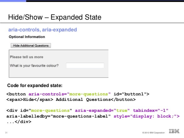 ARIA Techniques for Accessible Web Forms